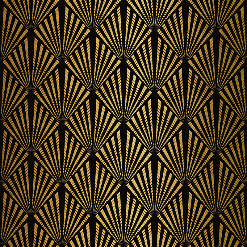 Art Deco Velvet Upholstery Fabric Kensington Geometric Print – The ...