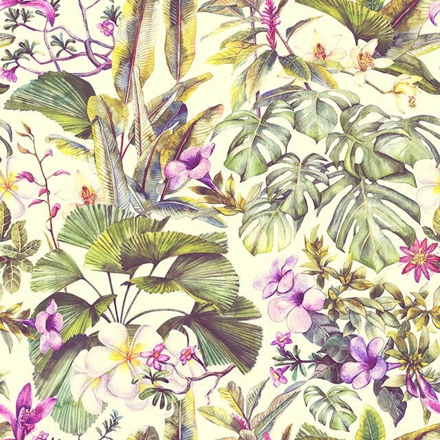 Musa Linen Curtain Fabric - Primrose Floral Yellow – The Millshop Online