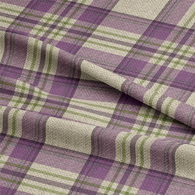 Arnish Linen Curtain Fabric - Aubergine – The Millshop Online
