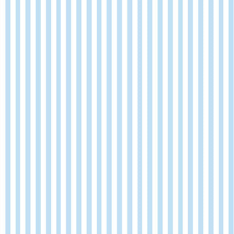 Candy Stripe Cotton Curtain Fabric - Baby Blue | The Millshop Online