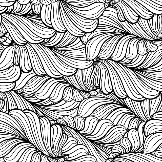 Black & White Scallop Cotton Curtain Fabric - Modern Design – The ...