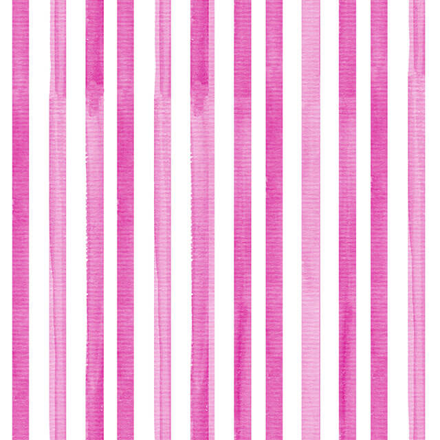 Watercolour Stripe Cotton Fabric - Cerise - The Millshop Online
