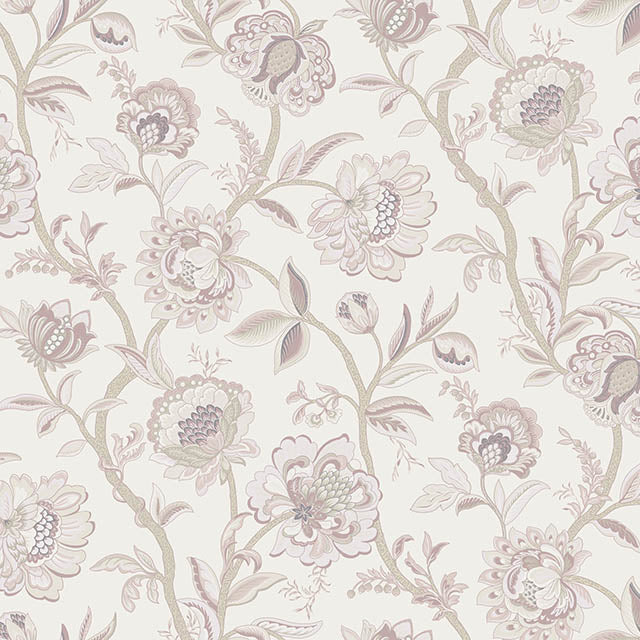 Yakira Linen Curtain Fabric - Rose | Floral Design – The Millshop Online